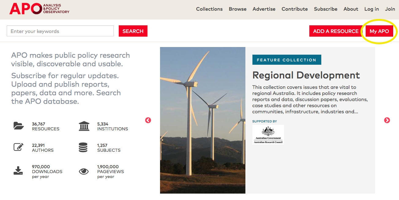 APO website updates – BLOG