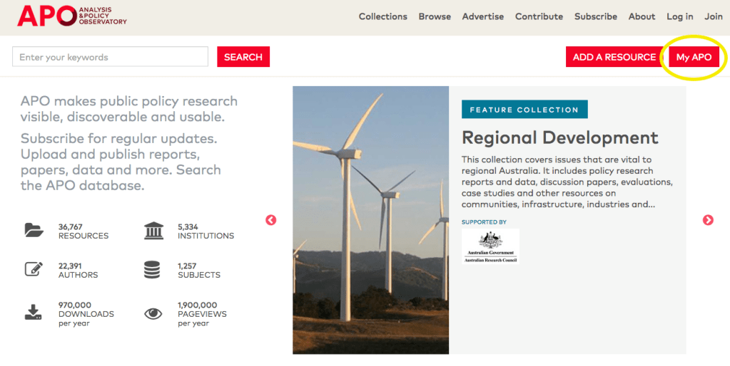 APO website updates – BLOG